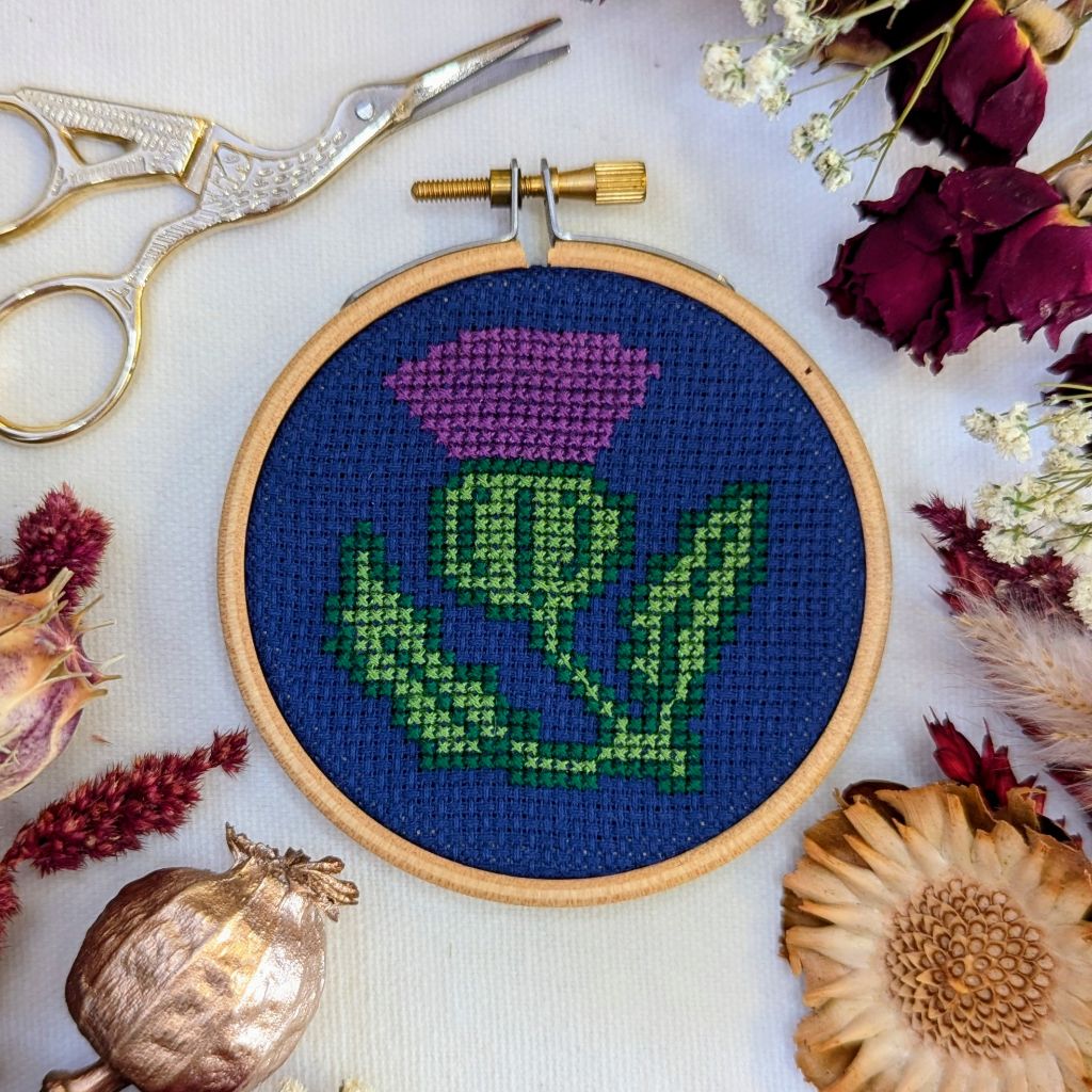 Thistle Cross Stitch Kit – Scottish Design Exchange