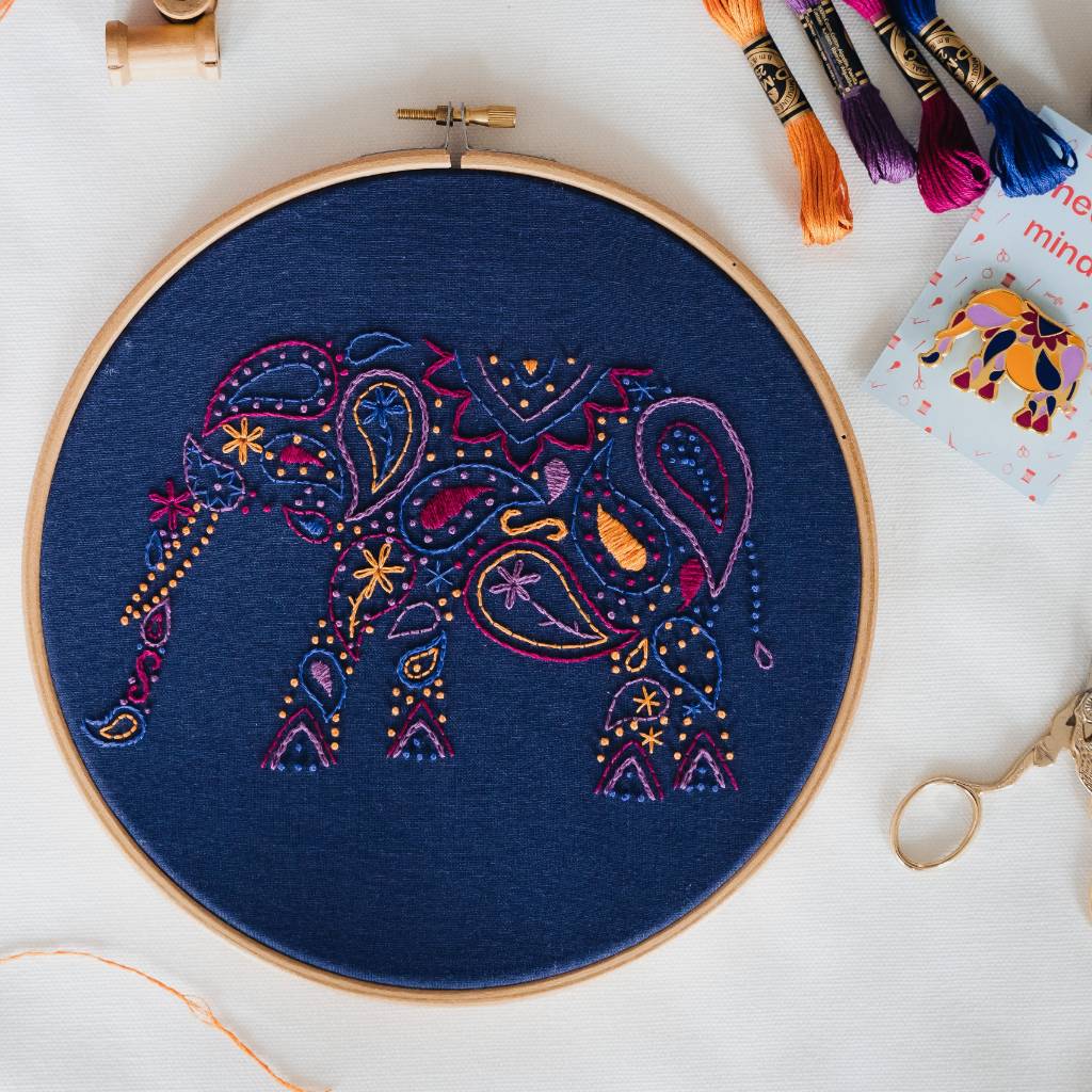 Elephant Embroidery Kit – Scottish Design Exchange