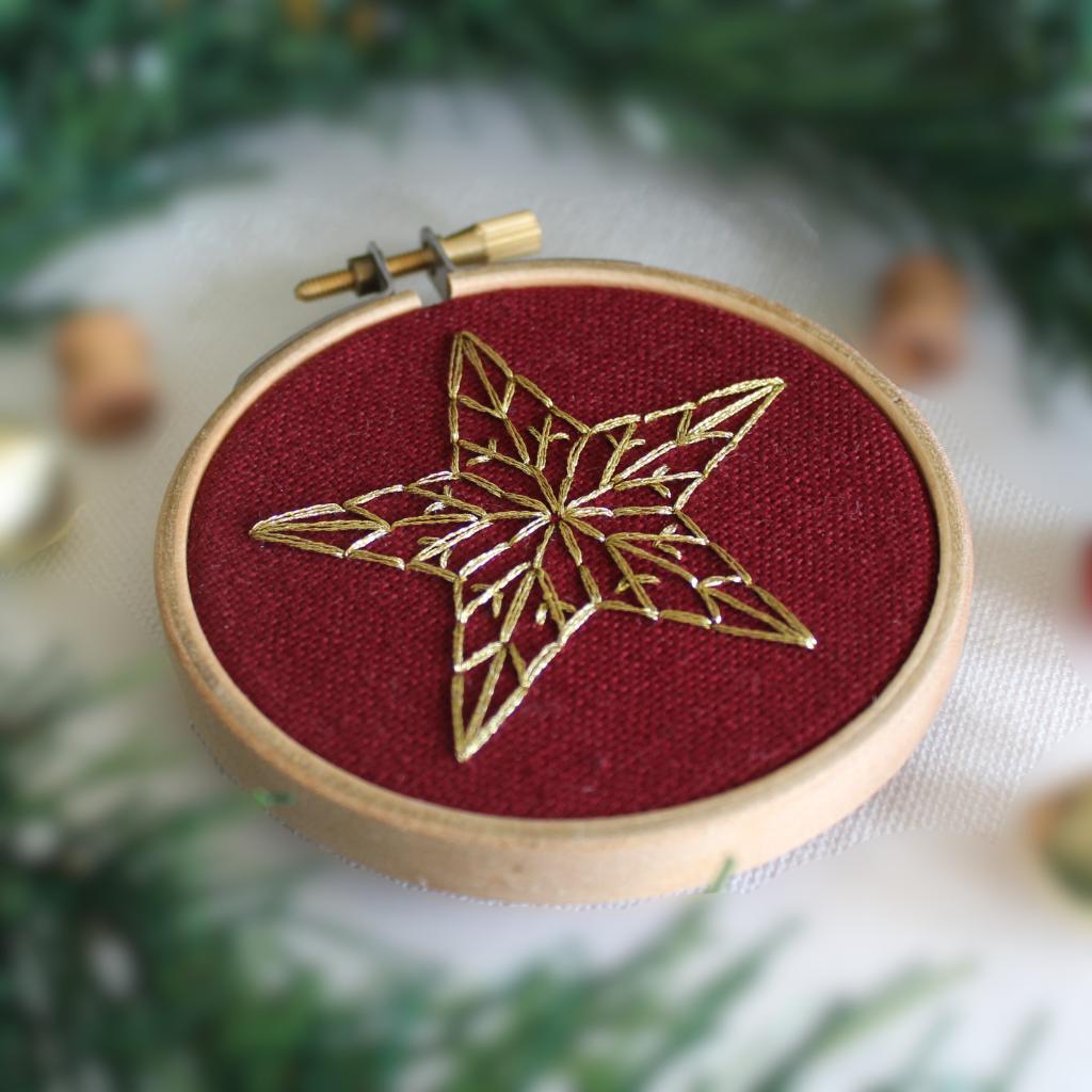 Christmas Bauble Embroidery Kit - Star – Scottish Design Exchange