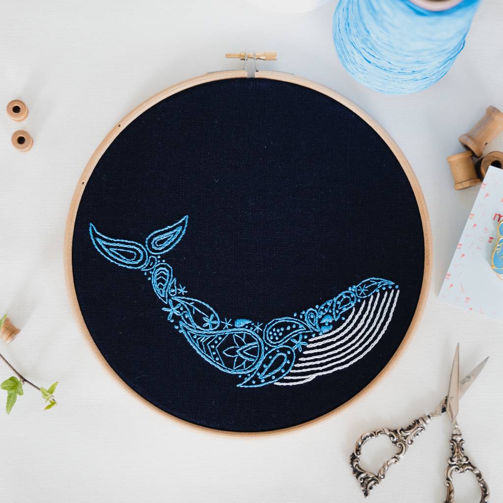 Whale Embroidery Kit – Scottish Design Exchange