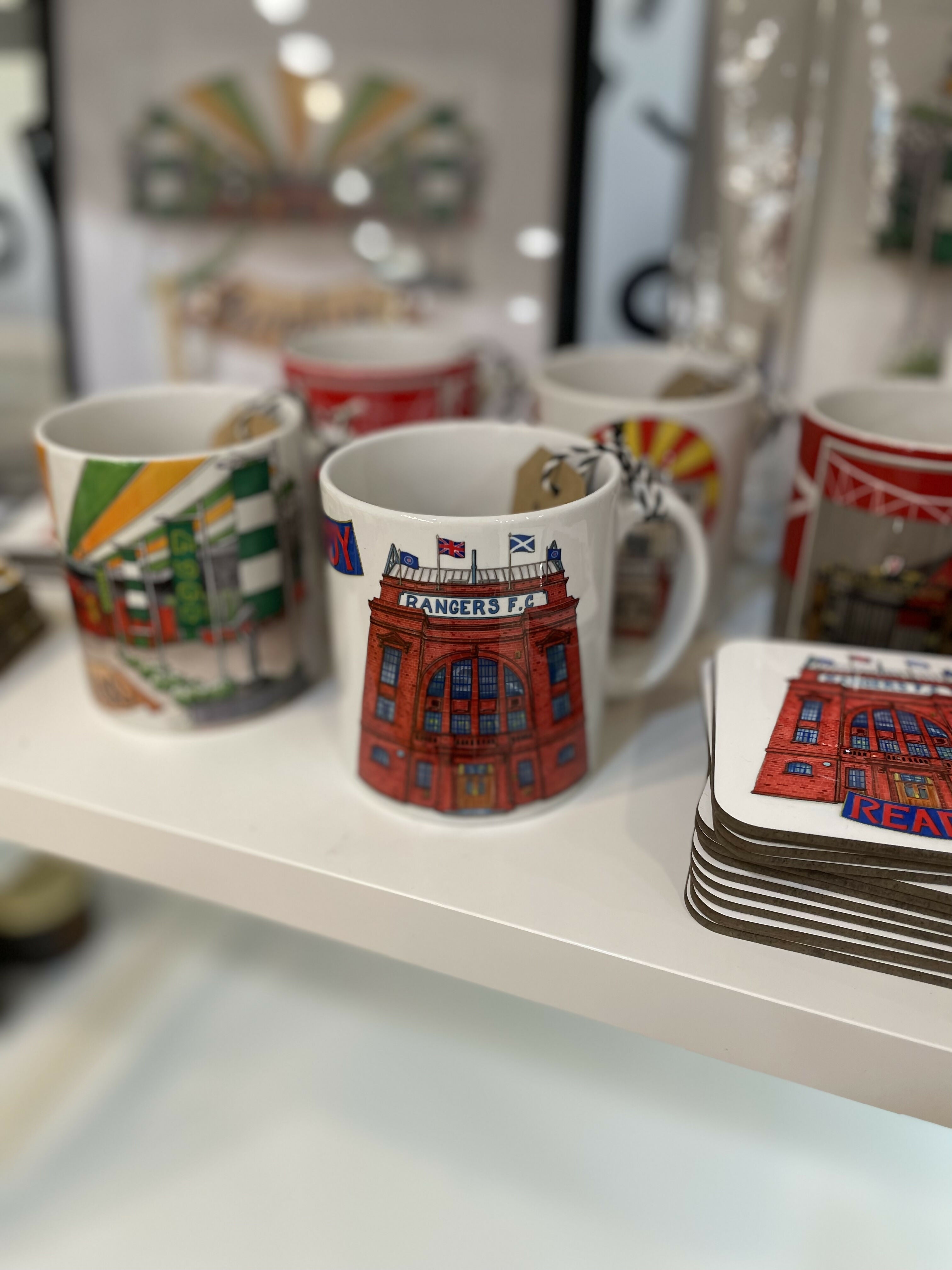 Ceramic mug and hardboard coaster gift – Scottish Design Exchange