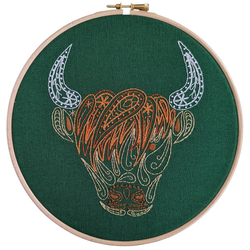 Highland Coo Embroidery Kit – Scottish Design Exchange