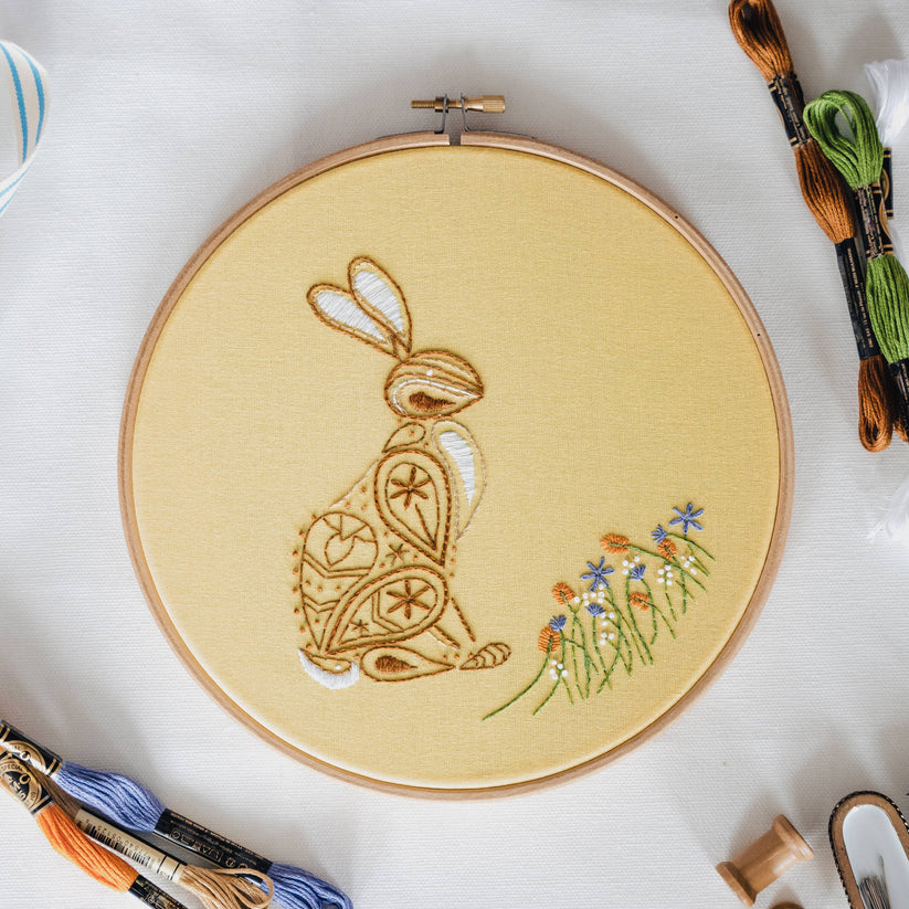 Rabbit Embroidery Kit – Scottish Design Exchange