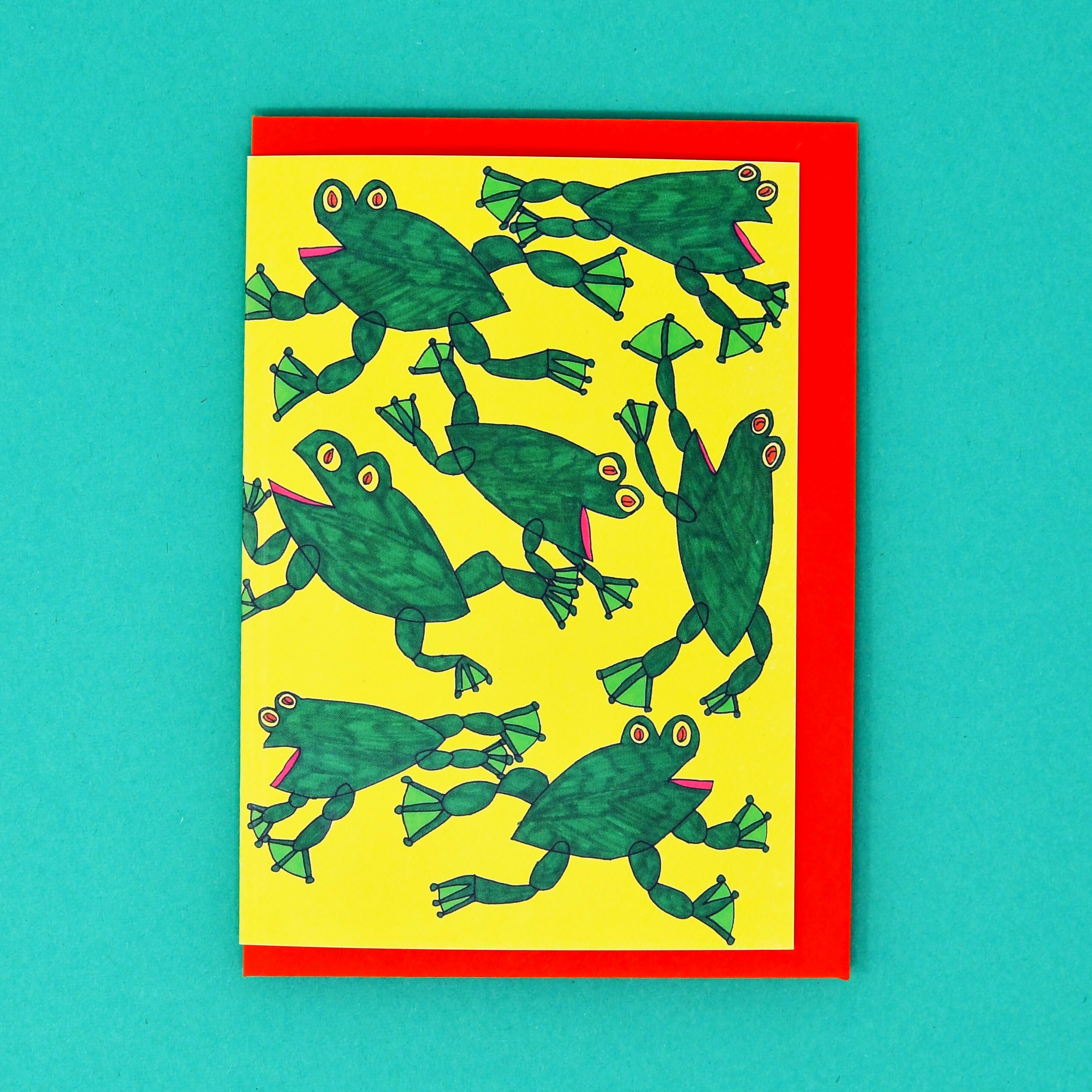 Frogtastic card – Scottish Design Exchange