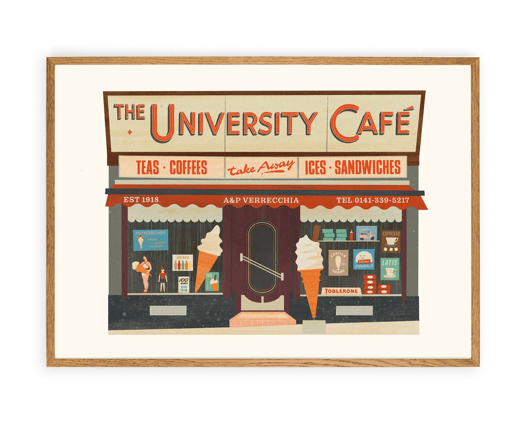 The University Cafe Art Print – Scottish Design Exchange