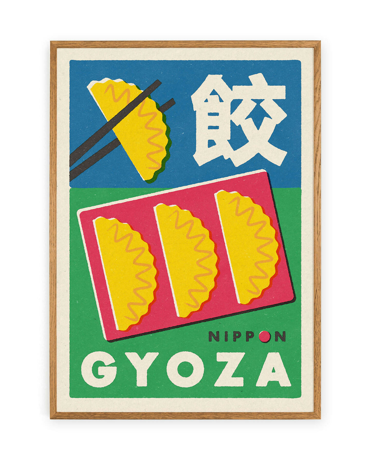 Gyoza Dumpling Japanese Matchbox Label Style Print – Scottish Design ...