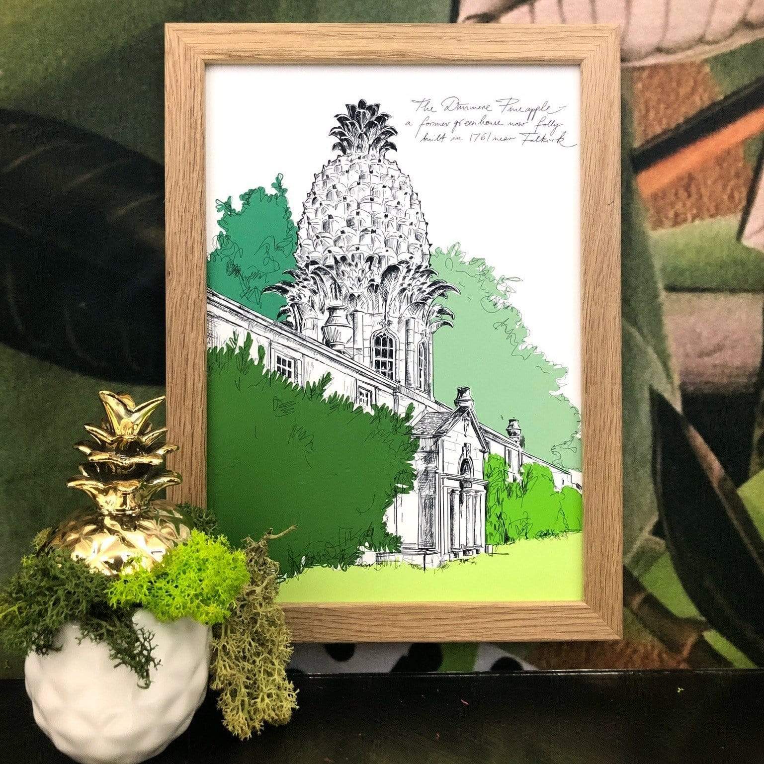 Dunmore Pineapple House Art Print – Scottish Design Exchange