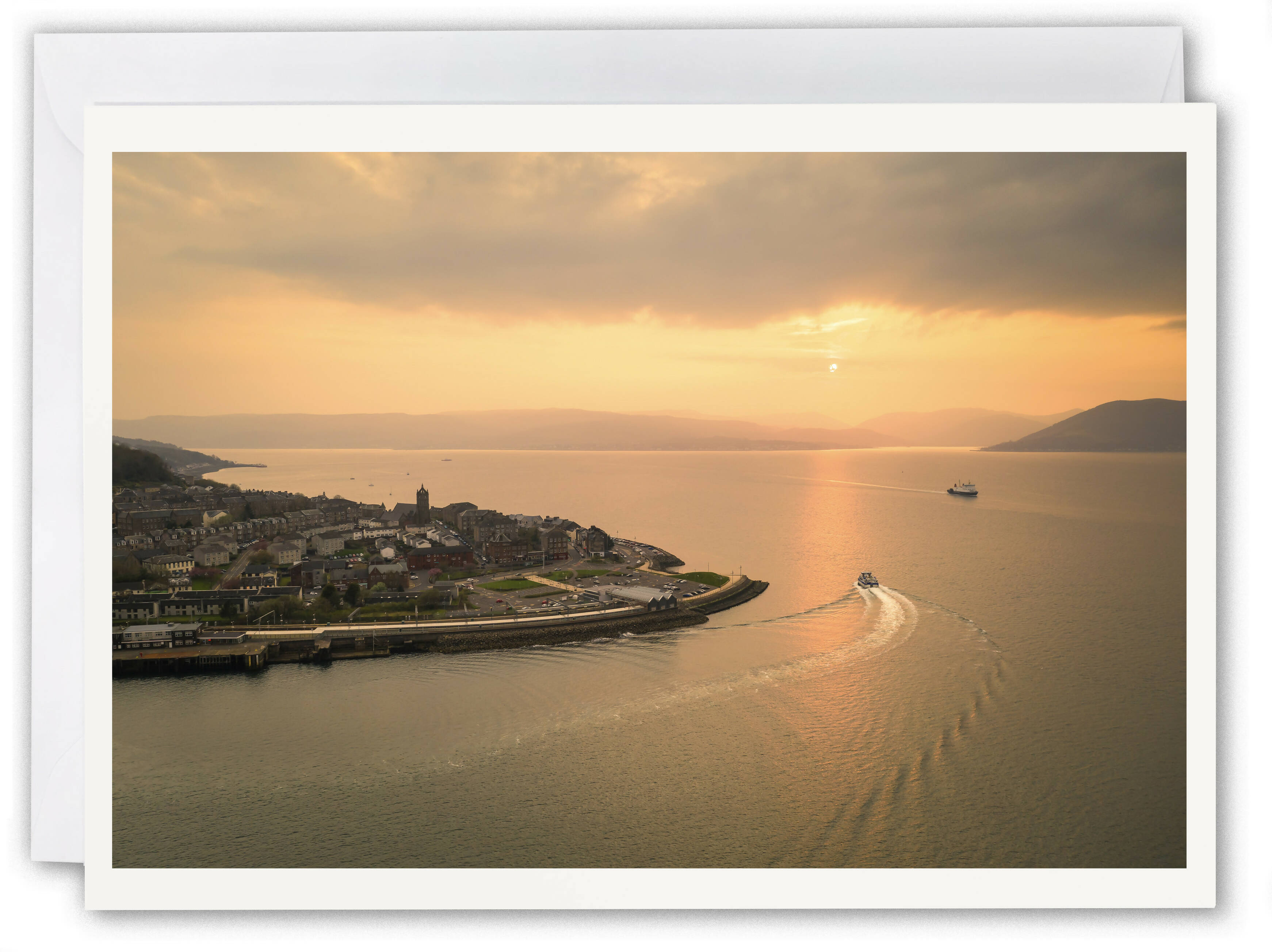 Gourock & The Firth of Clyde - Scotland Greeting Card - Blank Inside ...