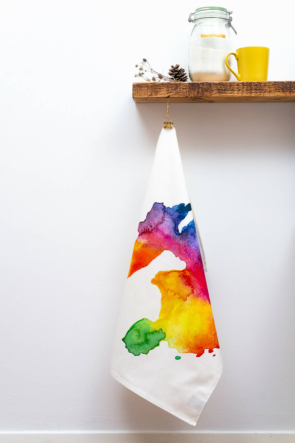 Islay Watercolour Map Tea Towel – Scottish Design Exchange