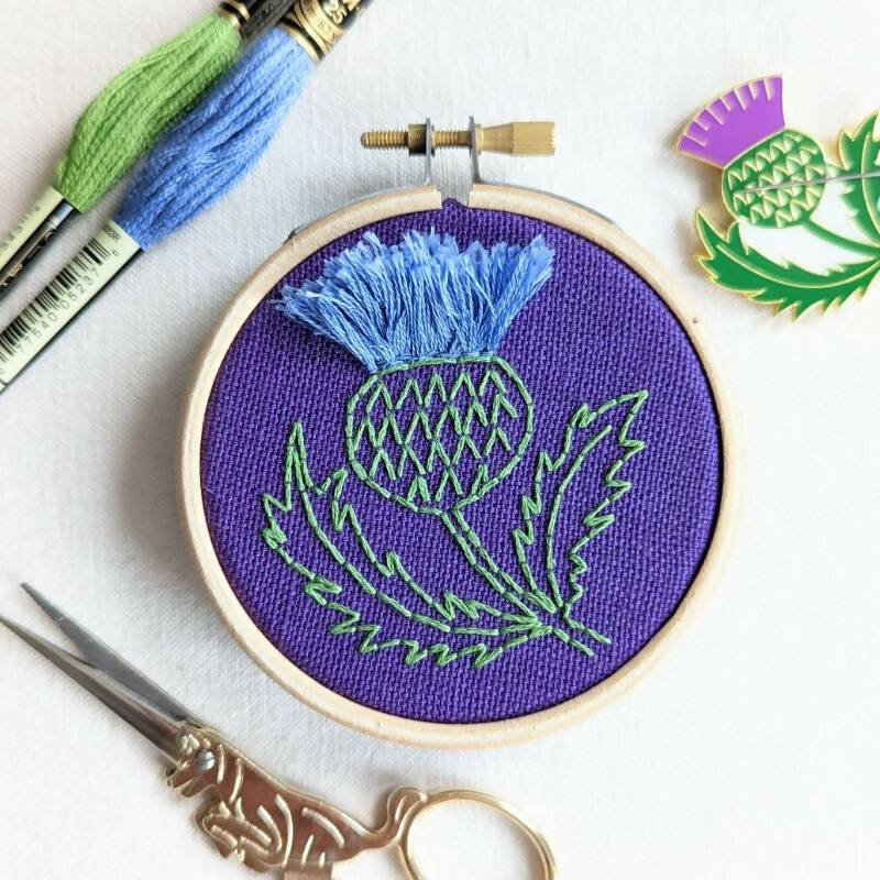 Scottish Thistle Embroidery Kit – Scottish Design Exchange
