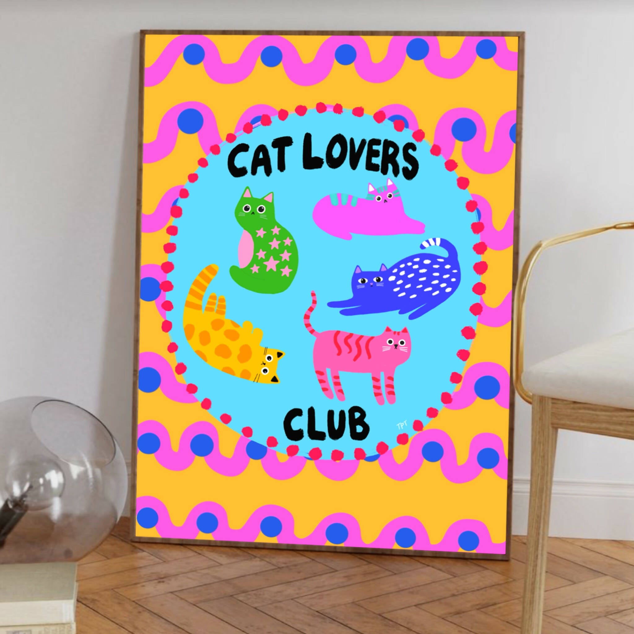 Cat Lovers Club Print – Scottish Design Exchange